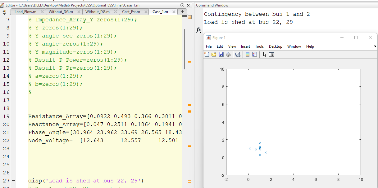 Energy Storage System and Load Shedding - Matlab Programming